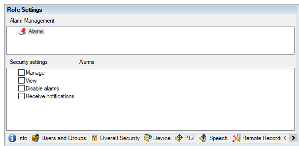 The Alarm tab changes are not being saved in the Management Client ...