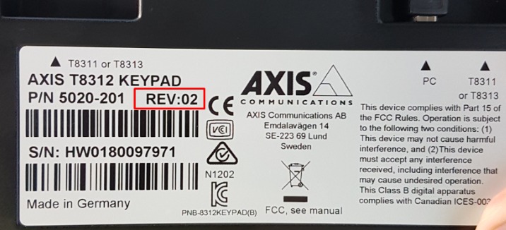Axis T8312 and T8313 in Revision 2 are not detected in the Smart Client ...