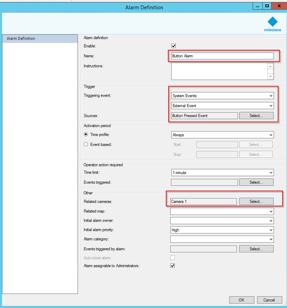 How to set up call button event from Axis Video Door Station A-8105-E in XProtect Professional ...