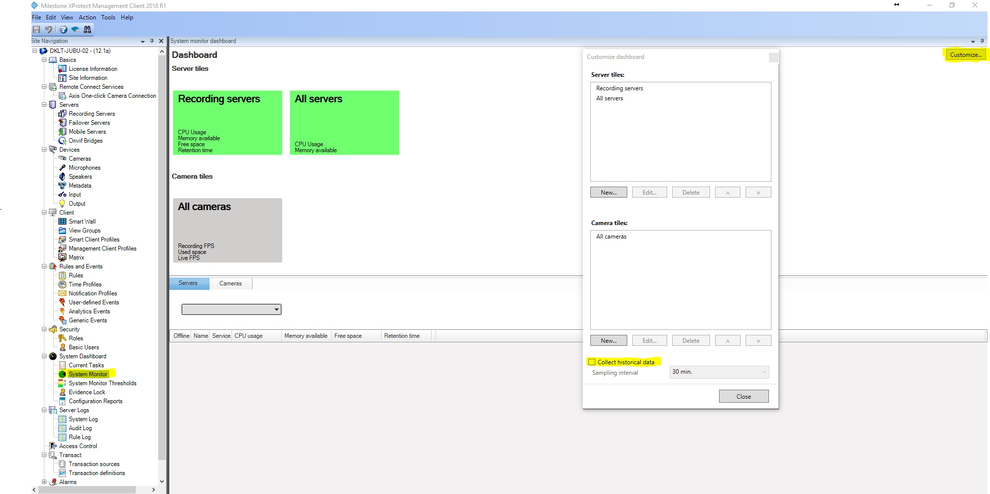 How can I minimize the SQL database size for my XProtect VMS?