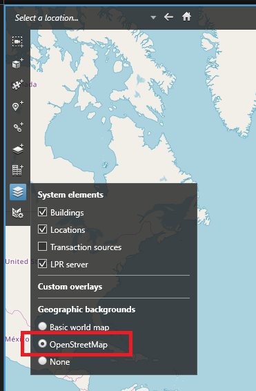 The OpenStreetMap (OSM) integration does not work in the Smart Client ...