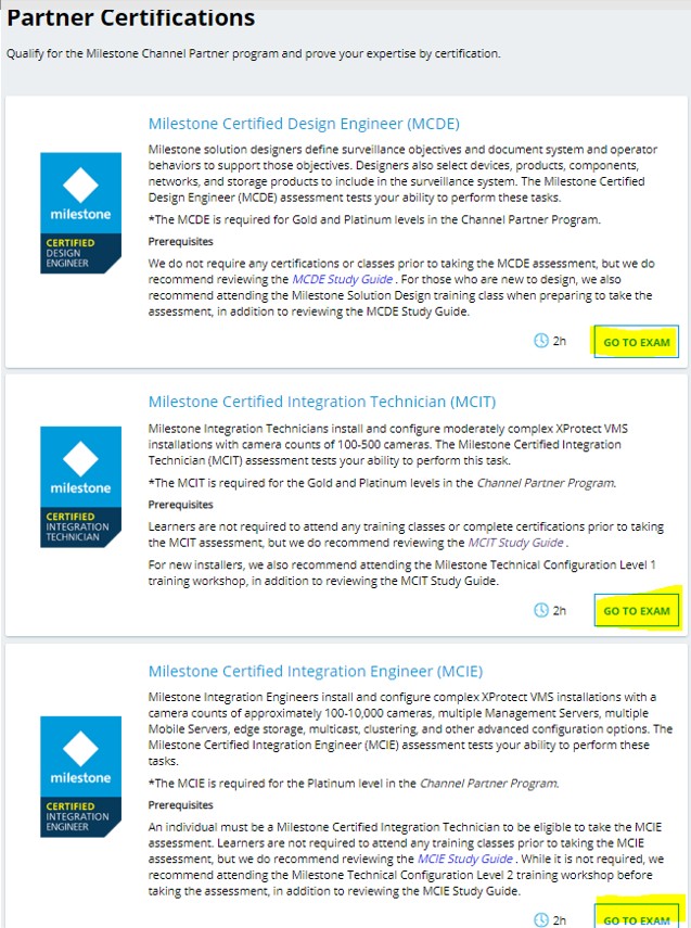 How to find the Milestone certification tests in the Milestone Learning ...