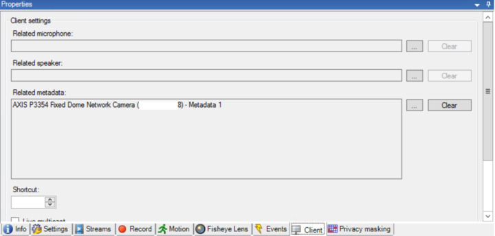 How to set up metadata from Axis Perimeter Defender