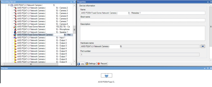 How to set up metadata from Axis Perimeter Defender