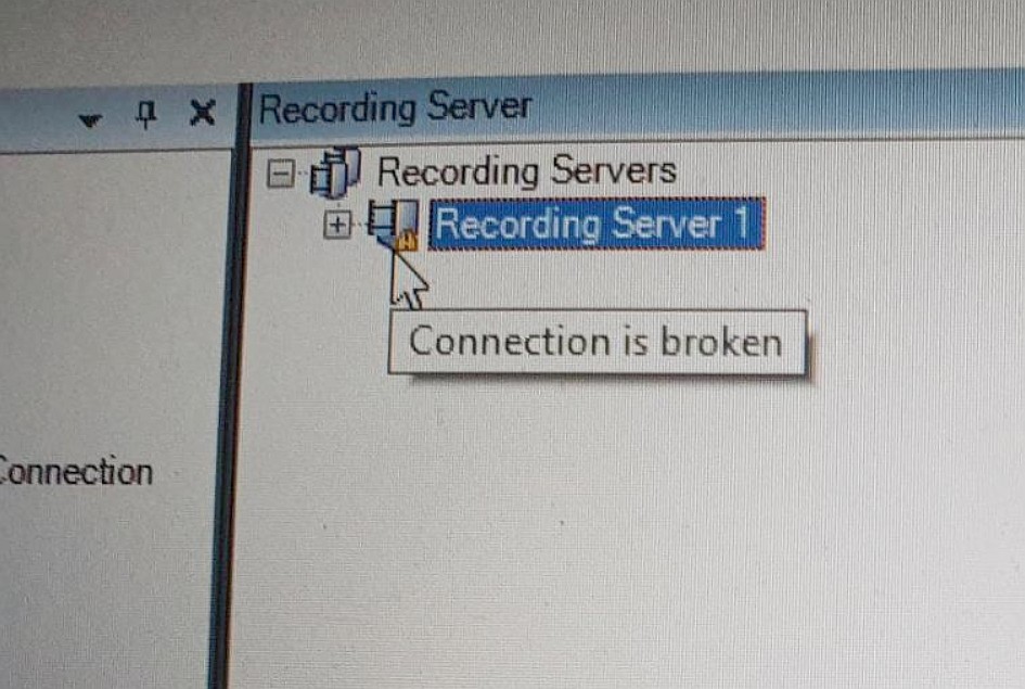 Random Recording Server "Connection is broken" in the Management Client ...
