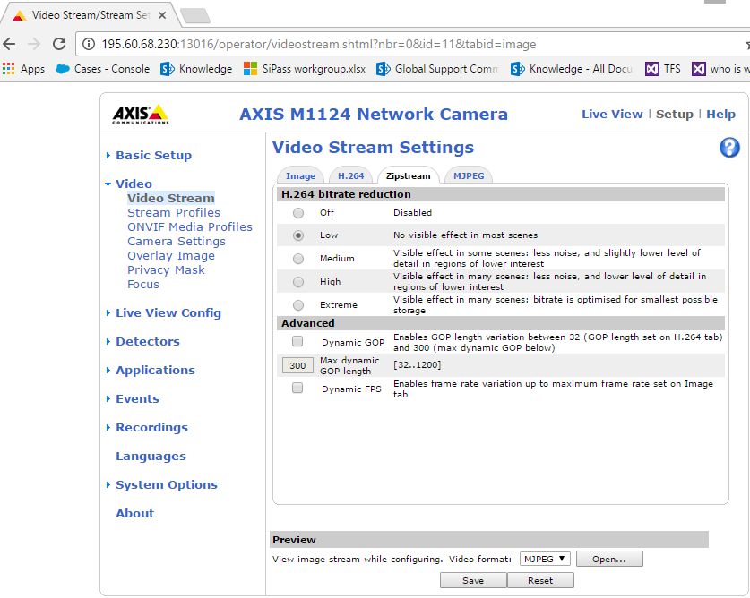 Quick guide on Axis Zipstream