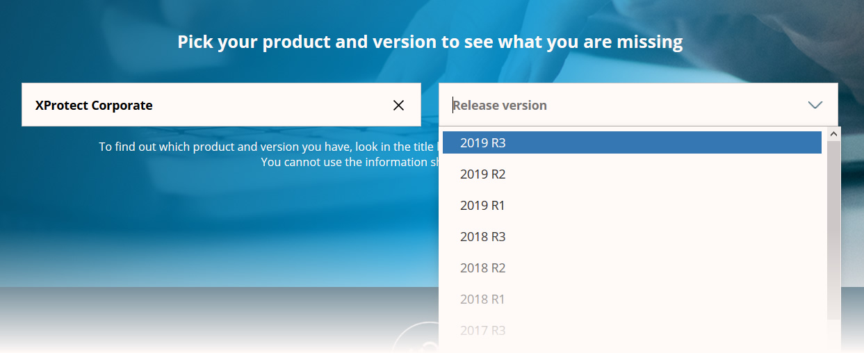 Download detailed XProtect comparison charts (check which features are ...